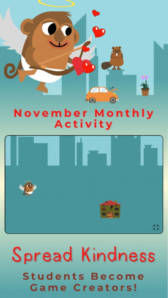 Monthly Activity | Coding Course for Kids | CodeMonkey