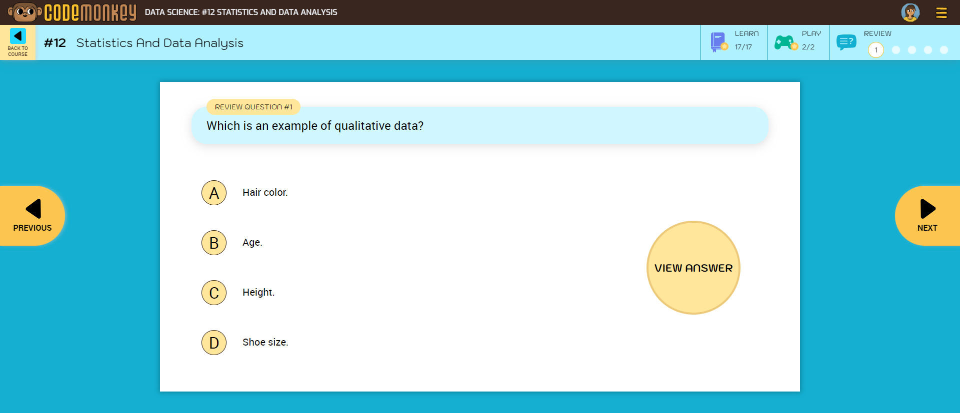 Data Science Course | Guided Courses, Games, Reviews | CodeMonkey