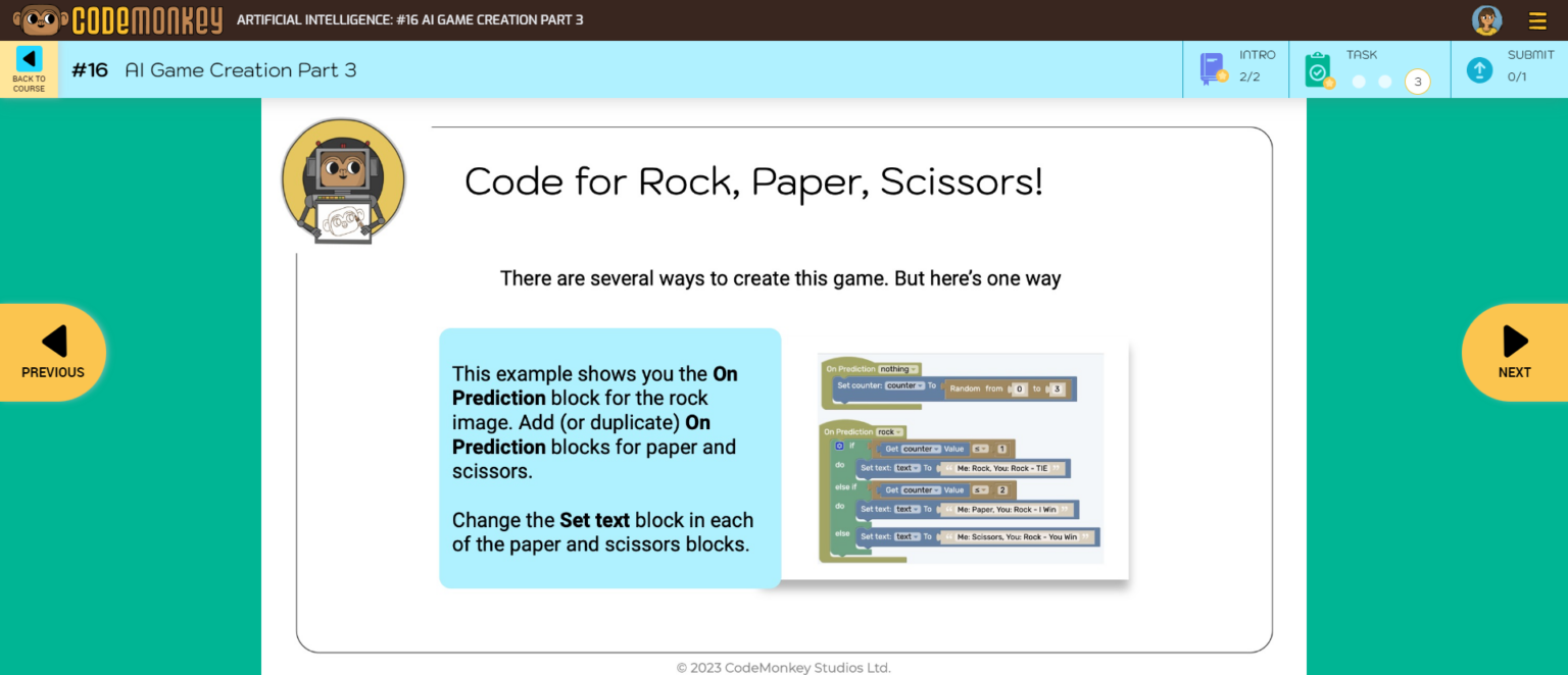 Artificial Intelligence | Guided Courses, Games, Reviews | CodeMonkey