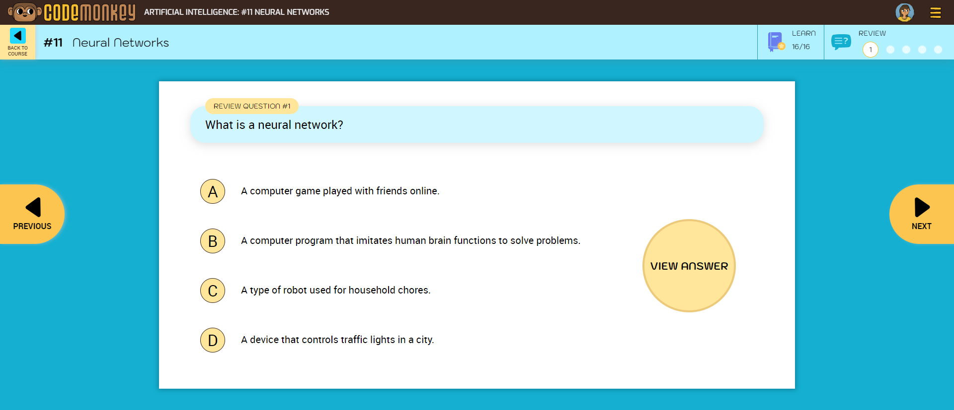 Artificial Intelligence | Guided Courses, Games, Reviews | CodeMonkey