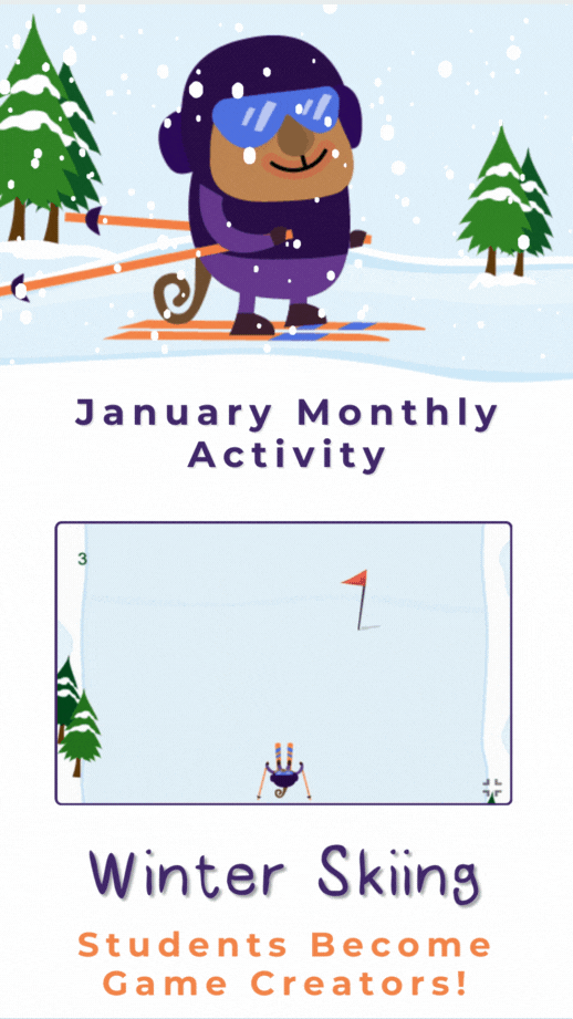 Monthly Activity | Coding Course for Kids | CodeMonkey