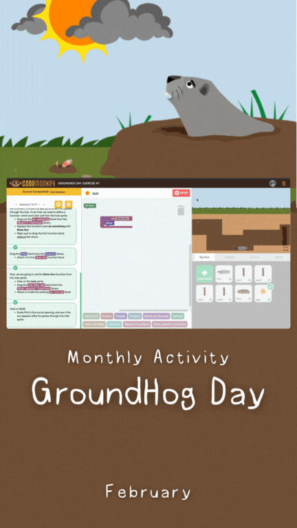 Monthly Activity | Coding Course for Kids | CodeMonkey