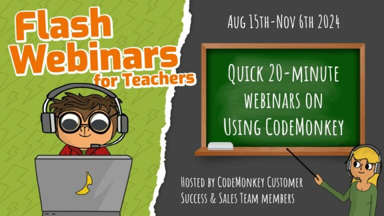 Webinars for Teachers and Students | CodeMonkey