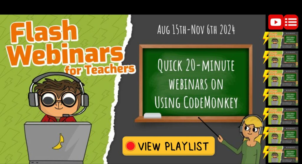 Webinars for Teachers and Students | CodeMonkey