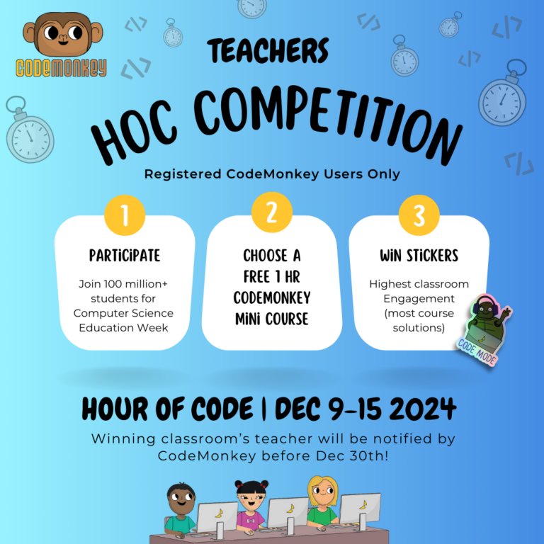 Join a Free Hour of Code Week December 9-15, 2024 | CodeMonkey