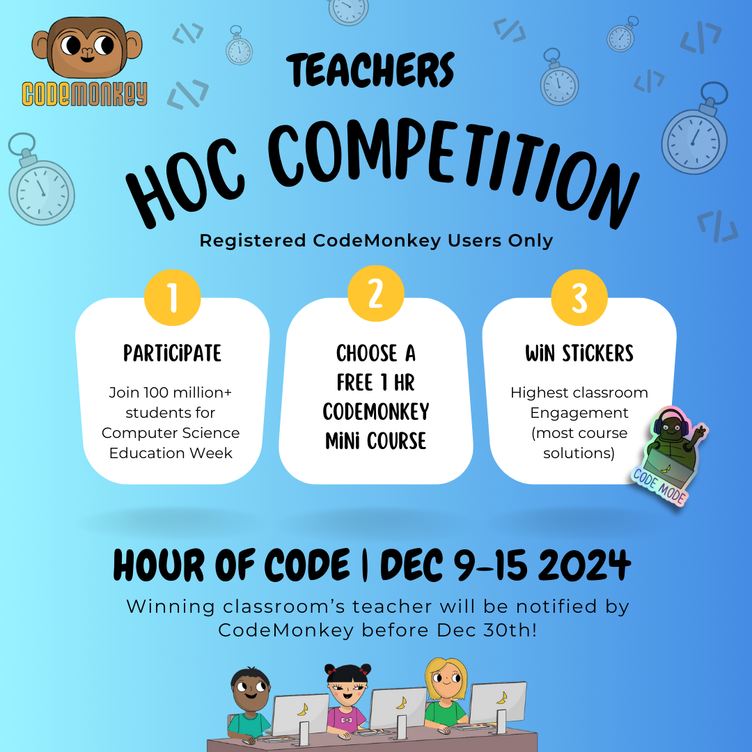 Join a Free Hour of Code Week December 9-15, 2024 | CodeMonkey